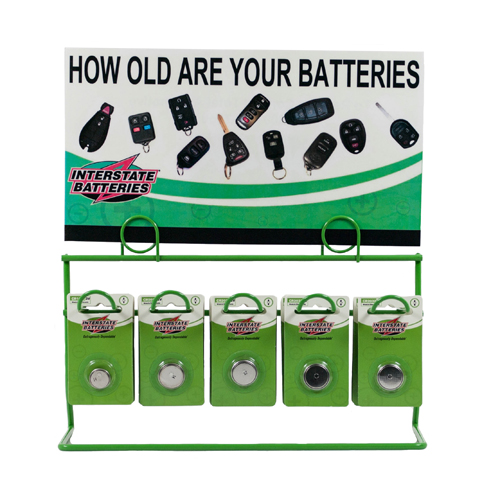 SHOP SUPPLIES - Interstate Keyless Battery Display Rack (Batteries Sold ...